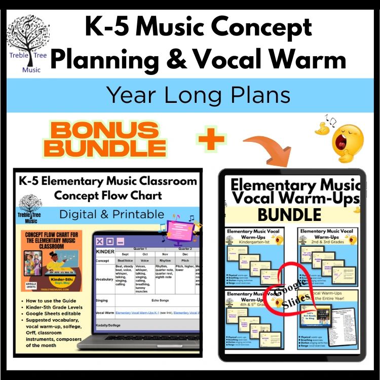 K–5 Music Concept Planning and Vocal Warm-Ups