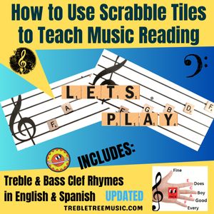 Teach Music Reading with Scrabble Tiles