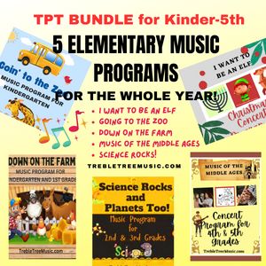 5 Elementary Music Programs to Use for the Whole Year!