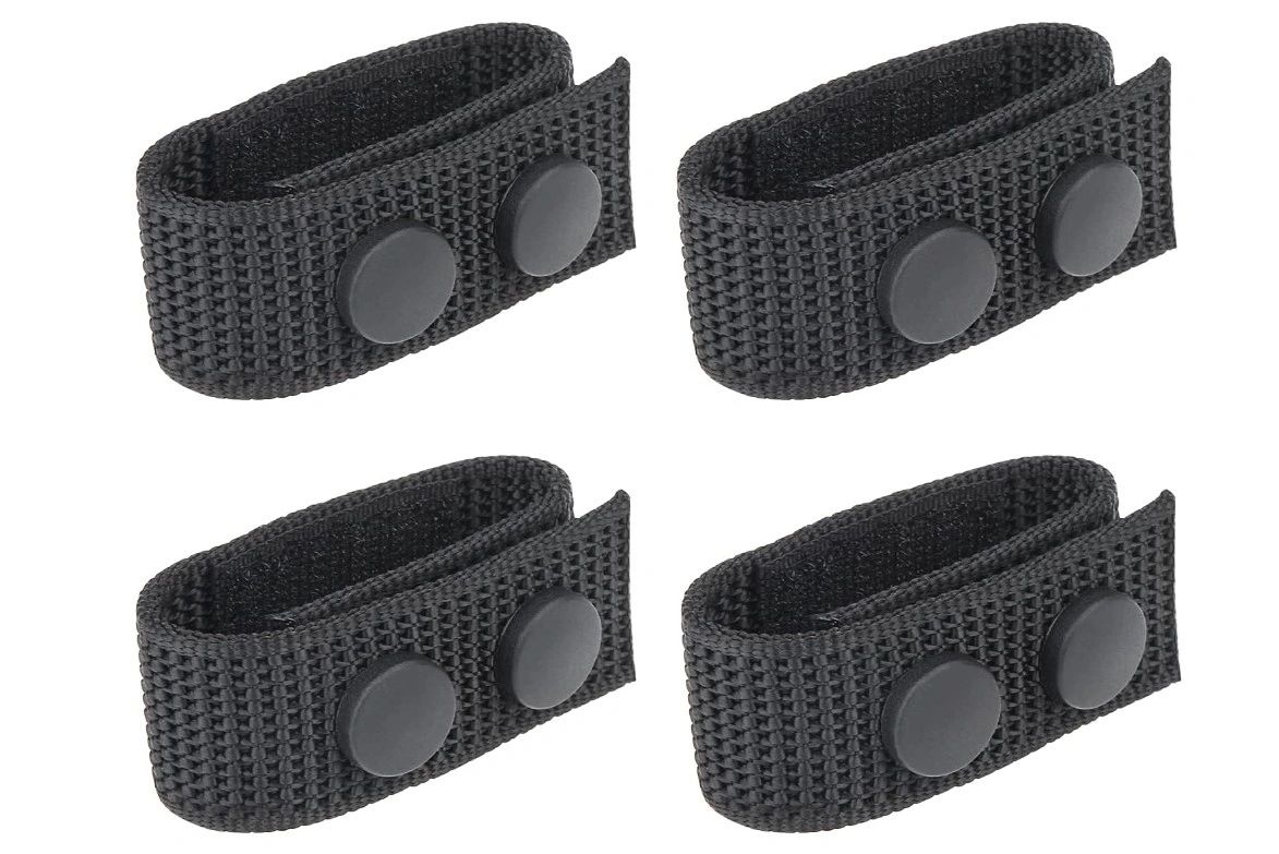 DUTY BELT NYLON BELT KEEPERS 2" 4-PACK