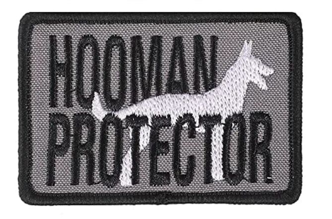 K9 Hooman Protector Patch Embroidered 3X2 inch