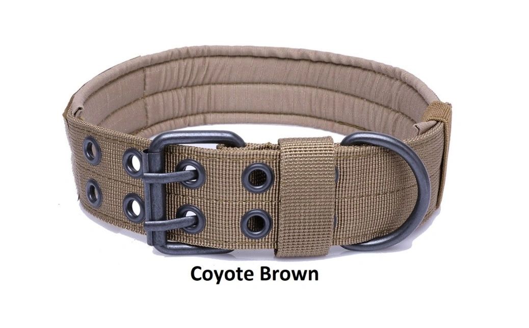 TACTICAL SCORPION GEAR K9 MILITARY TRAINING COLLAR - COYOTE BROWN