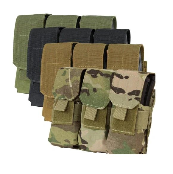 TACTICAL SCORPION GEAR MOLLE RIPSTOP TRIPLE MAGAZINE POUCH