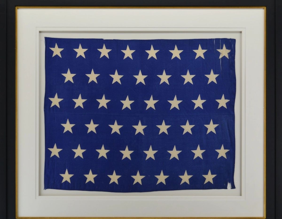 RARE 45 Star Navy "Jack" Flag #4256