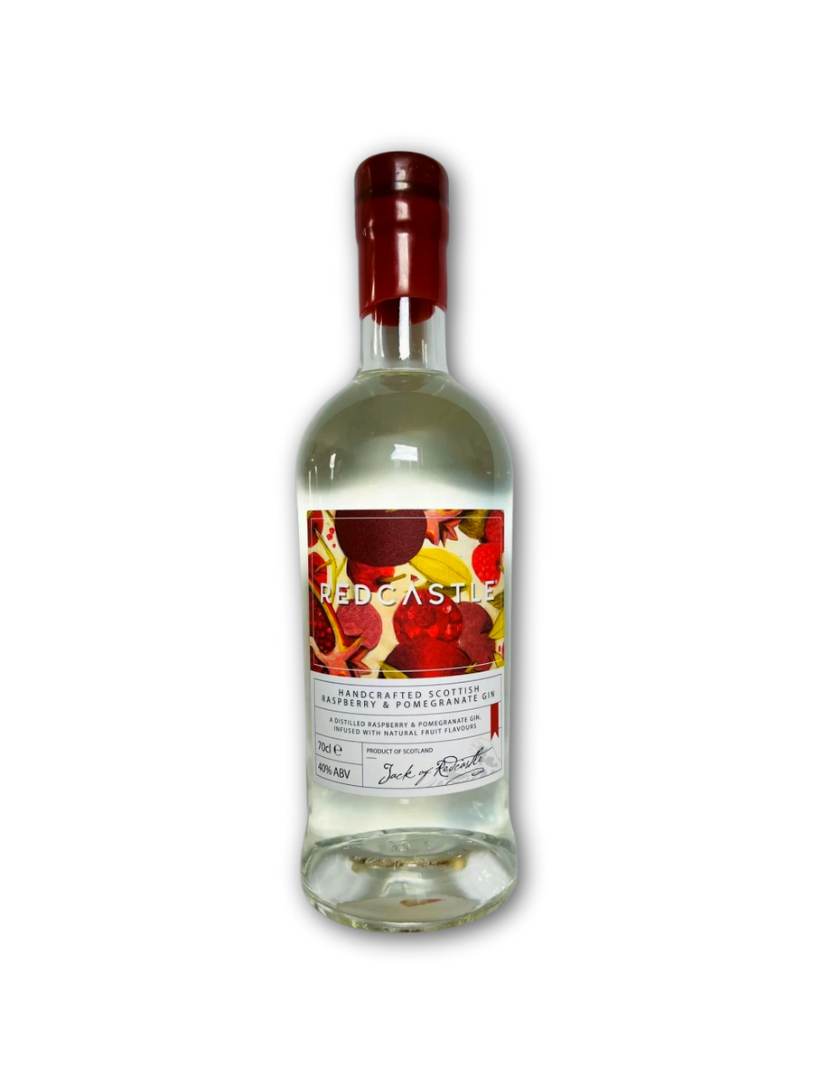 Redcastle Raspberry and Pomegranate gin 40% abv