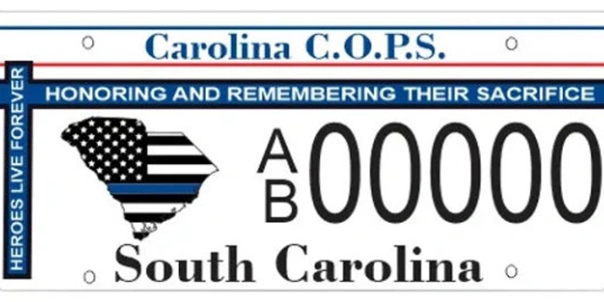 License Plate Renderings | Carolina Concerns of Police Survivors