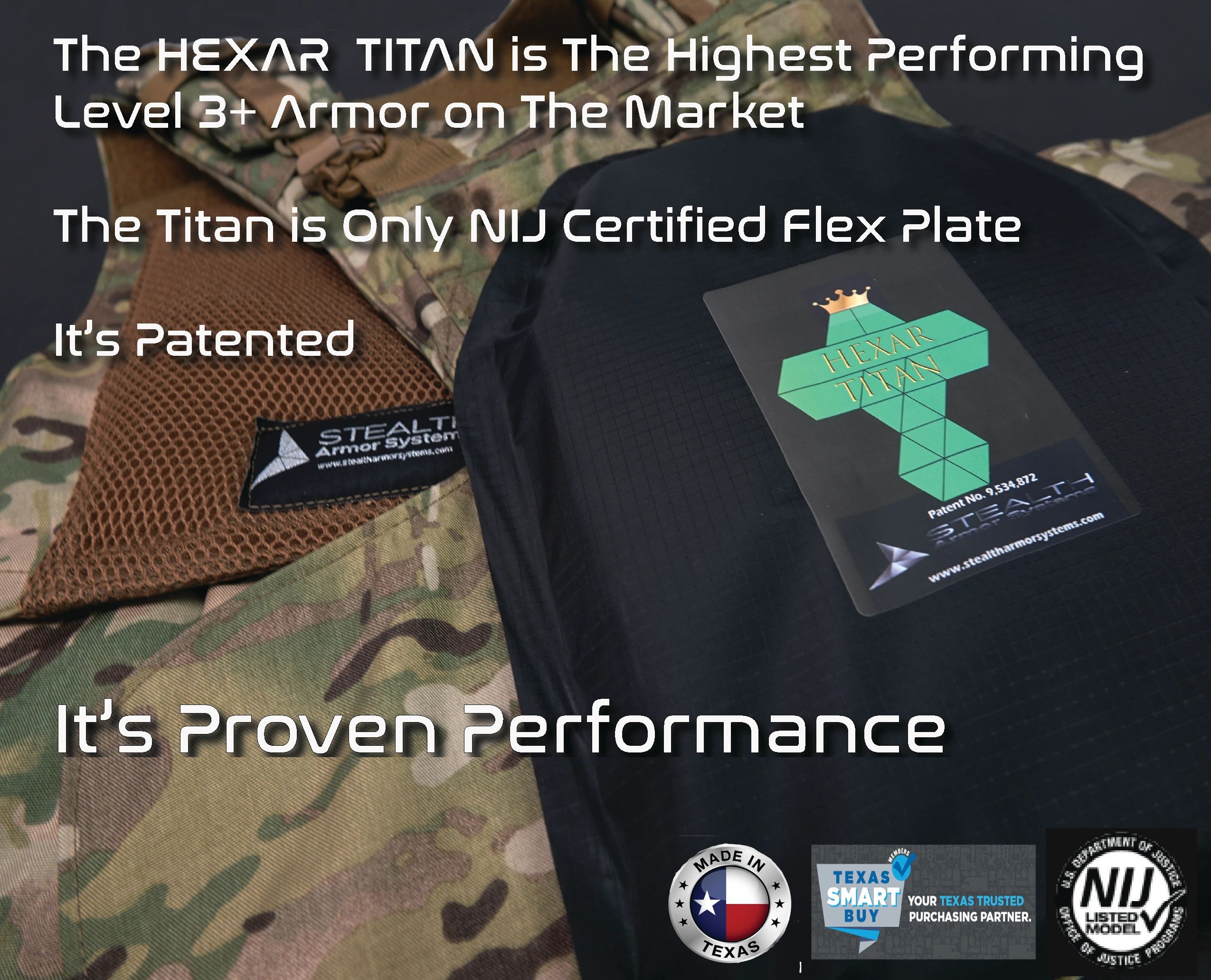 Hexar Flexible Rifle Armor System FRAS - Stealth Armor Systems