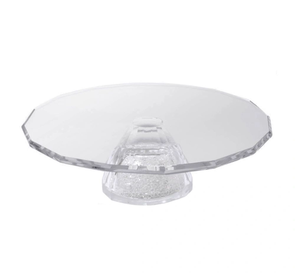 Crystal Facet Cake Plate