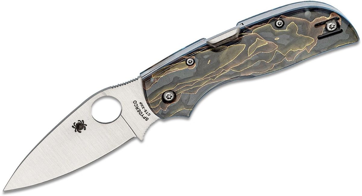 SPYDERCO (C152RNP) Spyderco Chaparral Folding Knife 2.8" CTS XHP ...