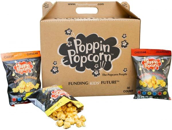 Popcorn carry box in hand direct sell fundraiser