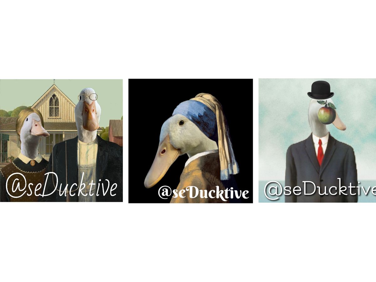 [Wrinkle] Duck Fine Art Stickers