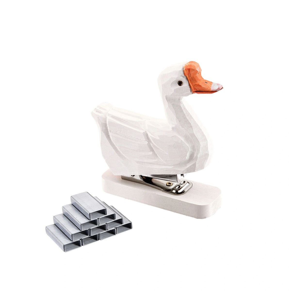 White Goose/ Duck Design Portable Stapler