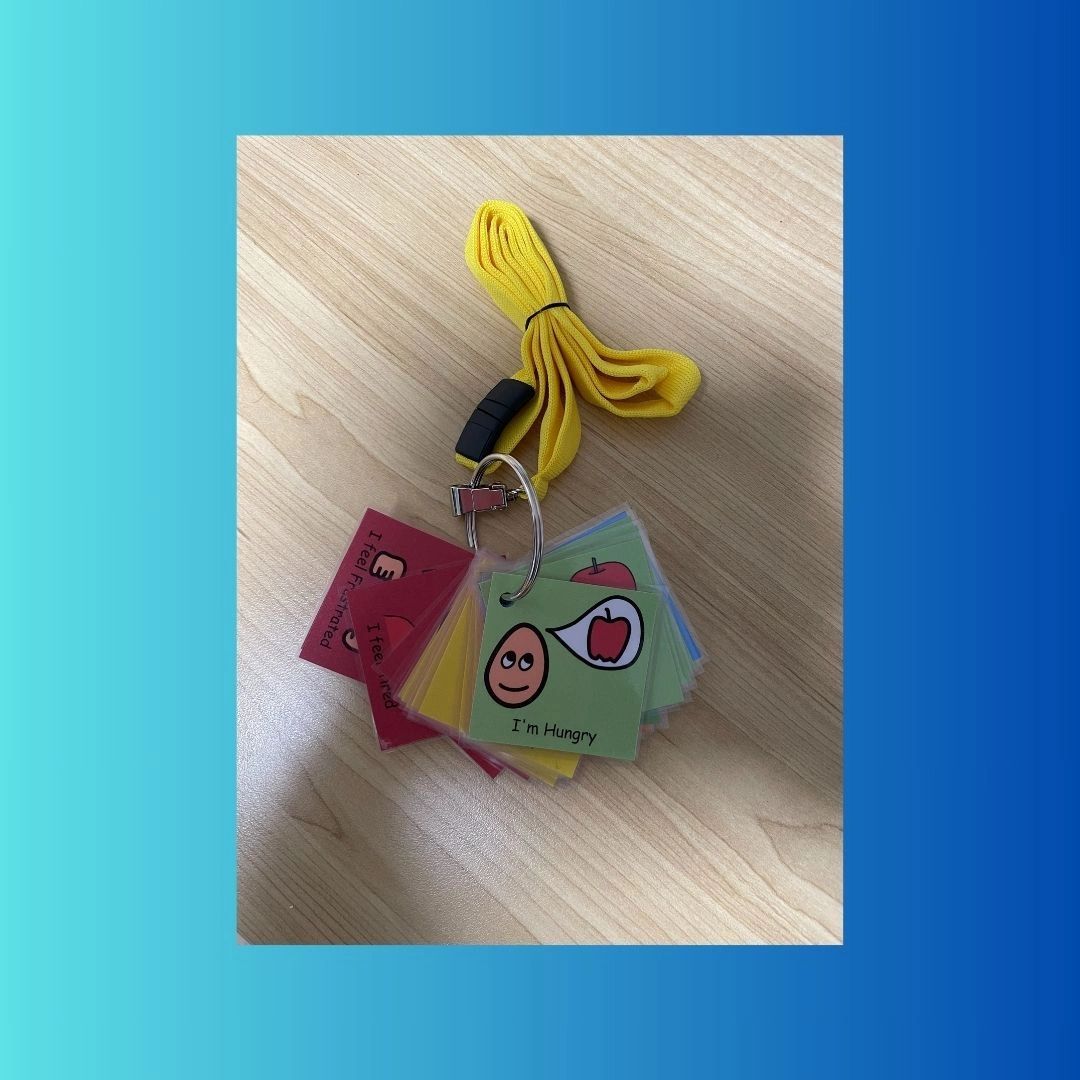Communication Keyring with 50 pictures