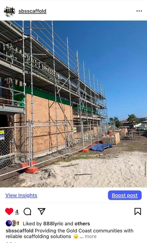 Gold Coast Scaffolding - Reliable Scaffold Services & Hire | SBS Scaffold