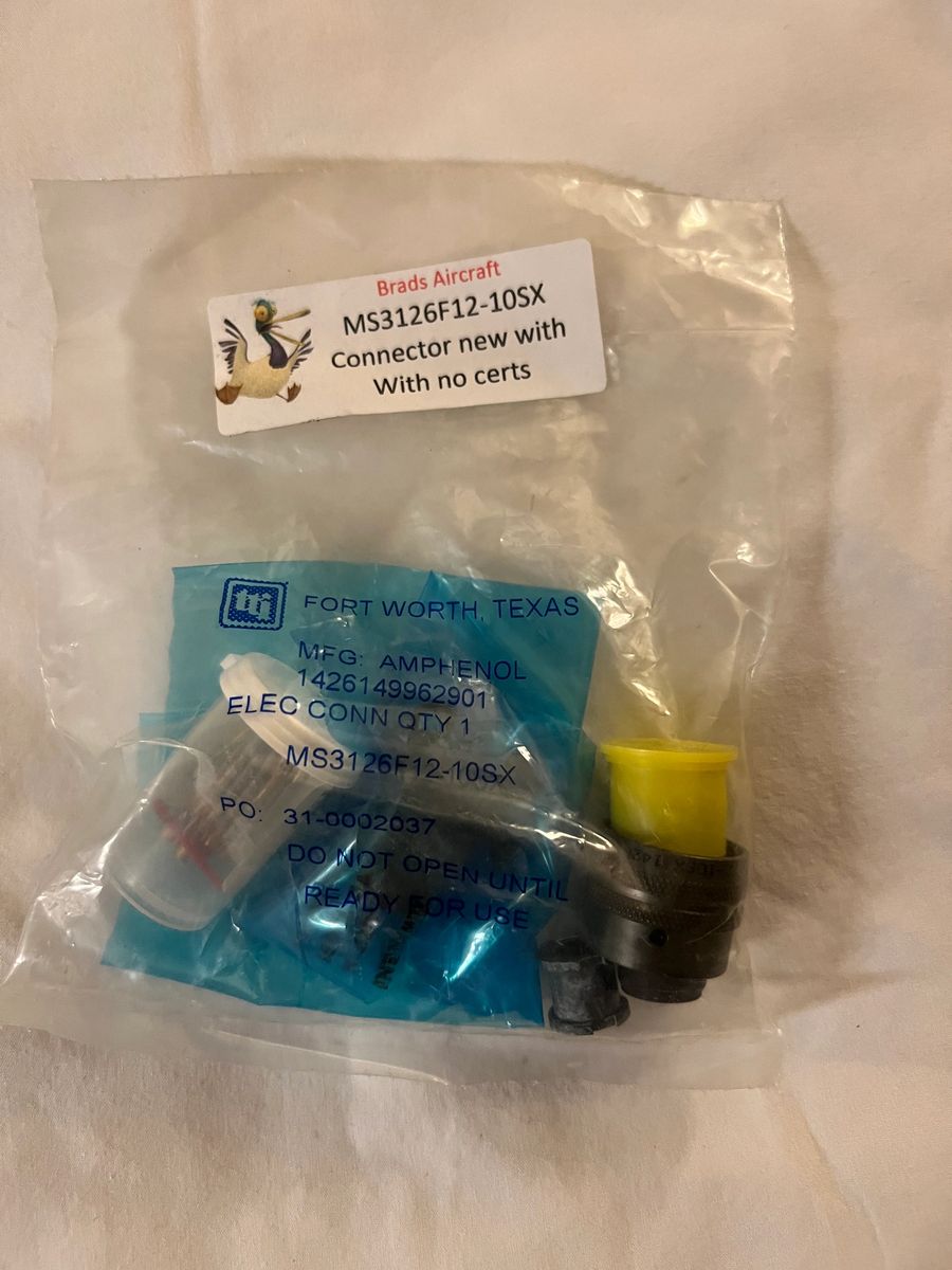 MS3126F12-10SX Connector new with no certs