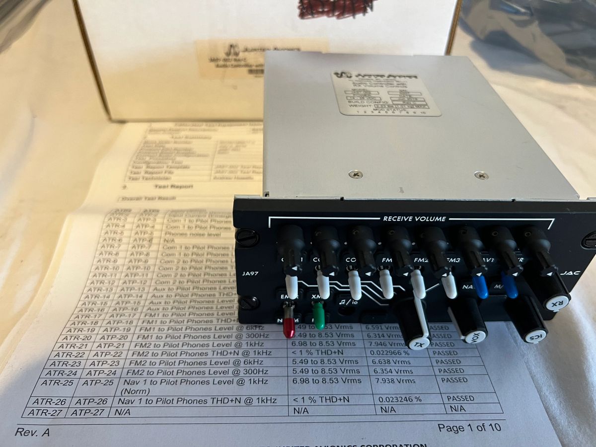 JA97-002 Audio panel new with manufacturers paperwork