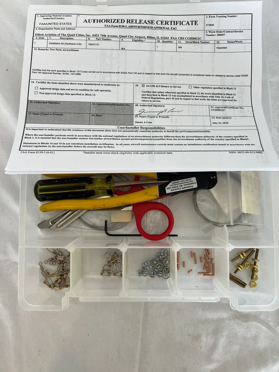 160001-01 Kit installation with 8130