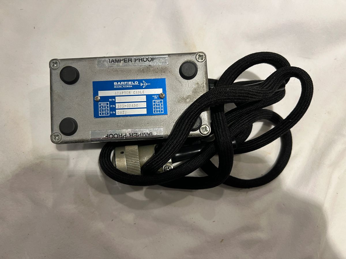 101-00430 Barfield test harness serviceable