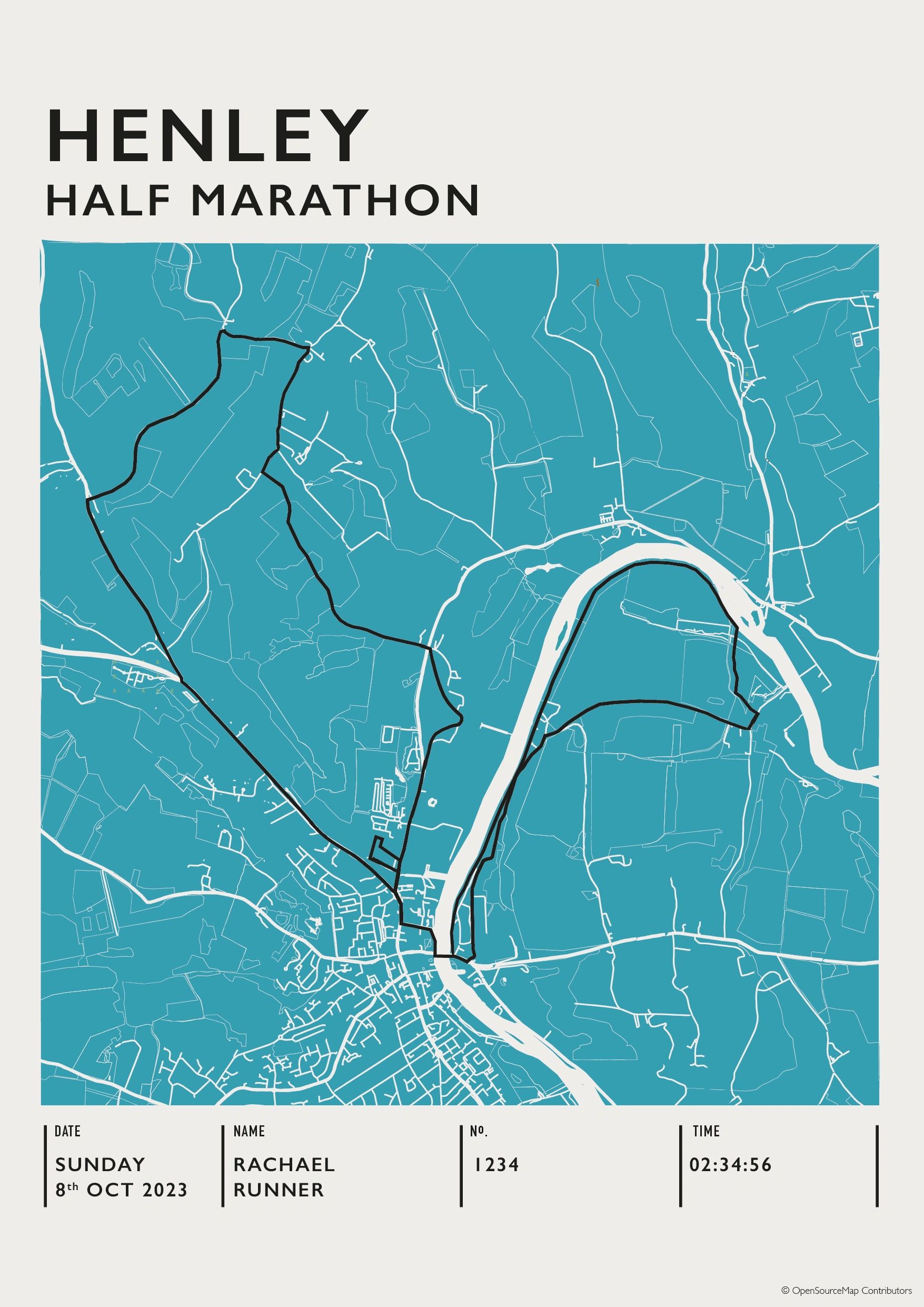 Customised Race Maps - Finish Line Maps