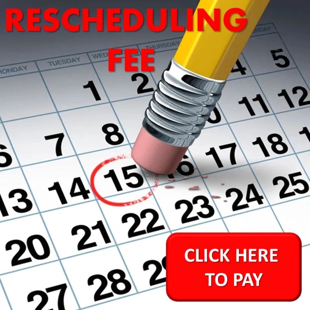 RESCHEDULING FEE for Certification Classes