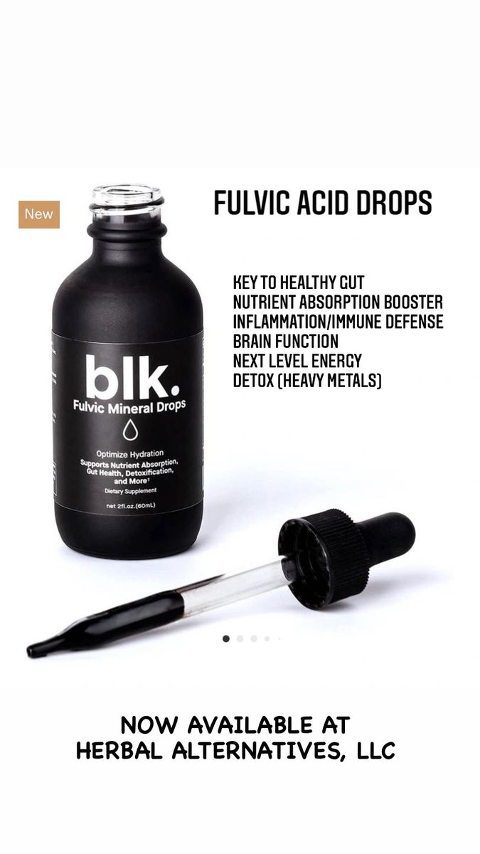 blk. Fulvic Mineral Drops