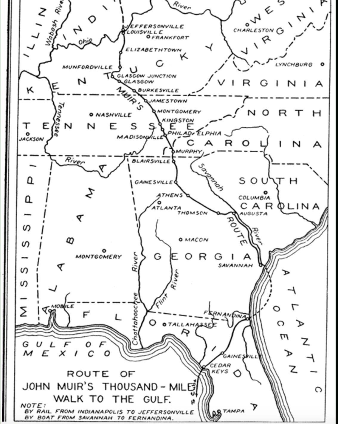 Muir treks through Kentucky
