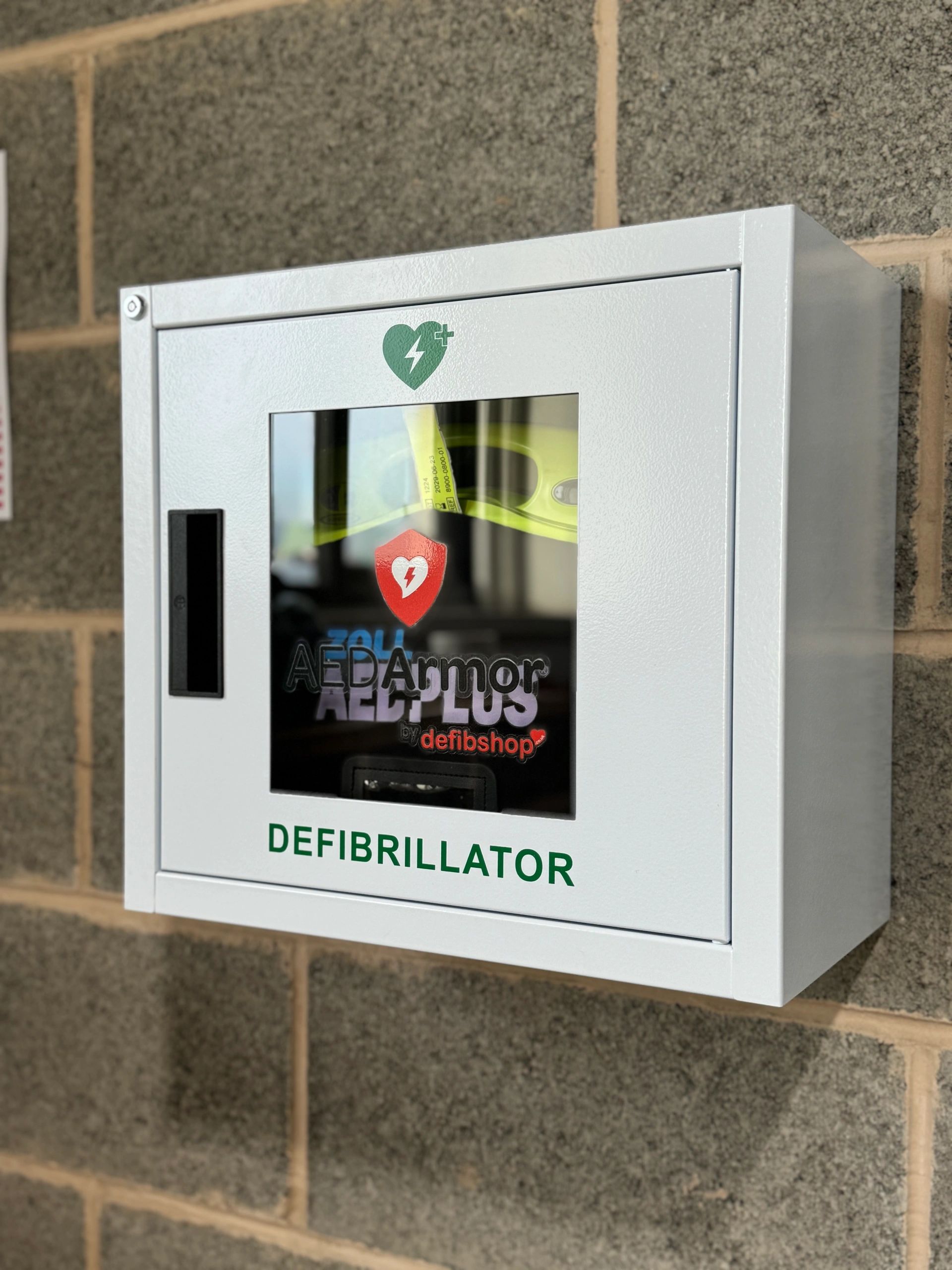 NEW DEFIBRILLATOR INSTALLED