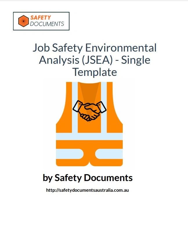 Job Safety Environmental Analysis JSEA Single Template risk Level job-safety-environmental-analysis-jsea-single-template-risk-level