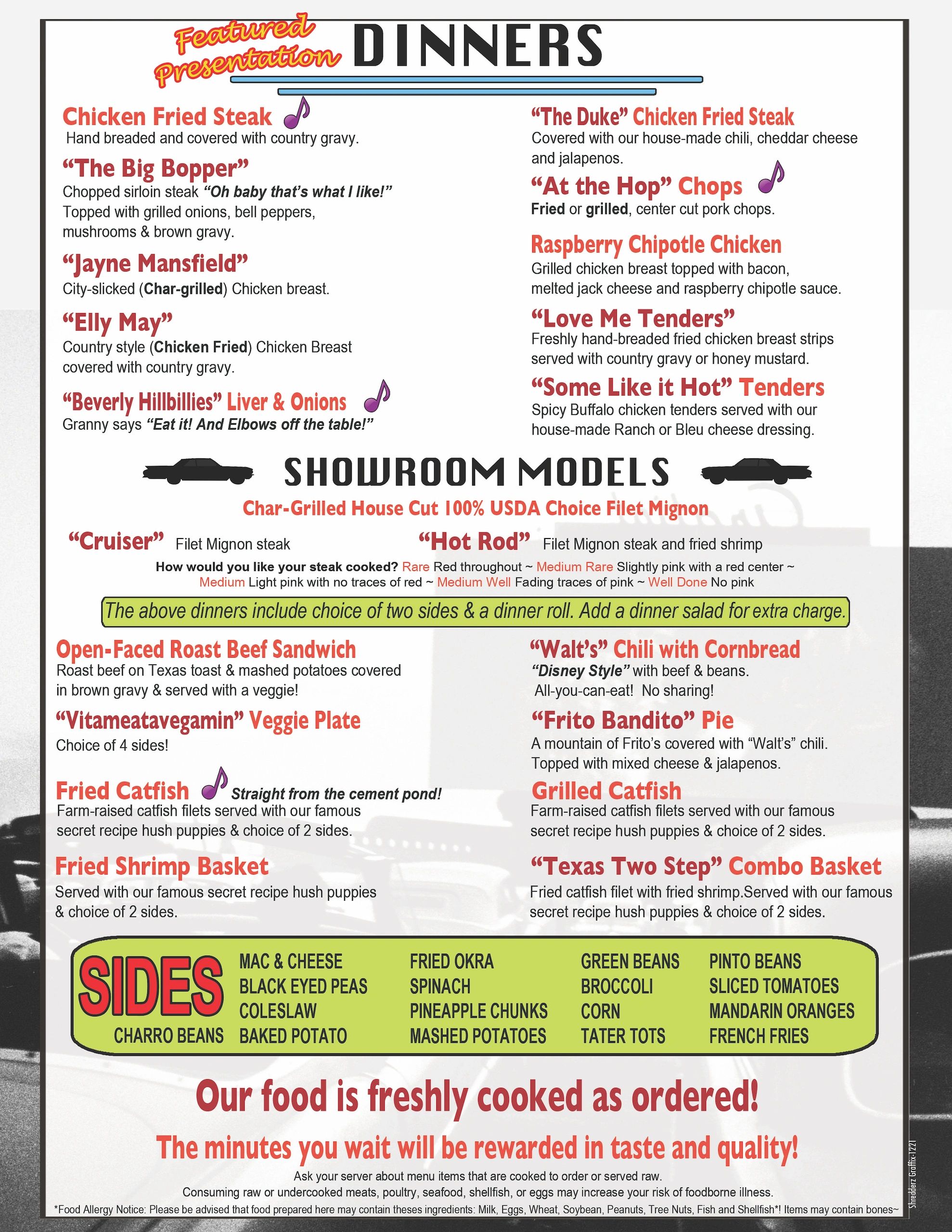 Menu Menu