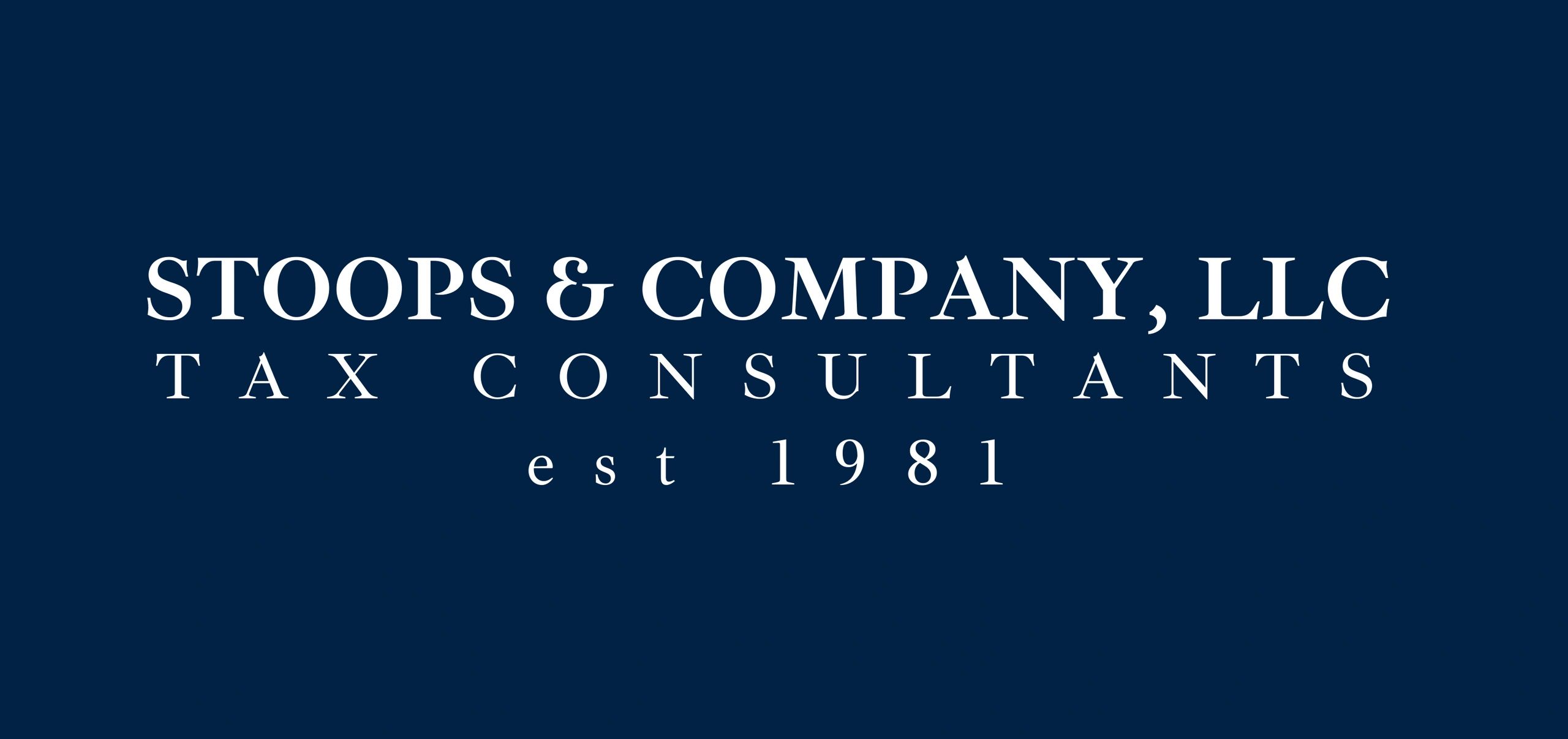 Stoops & Company - Tax Return Preparation, Business Tax Returns