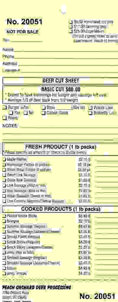 Deer | Peach Orchard Deer Processing