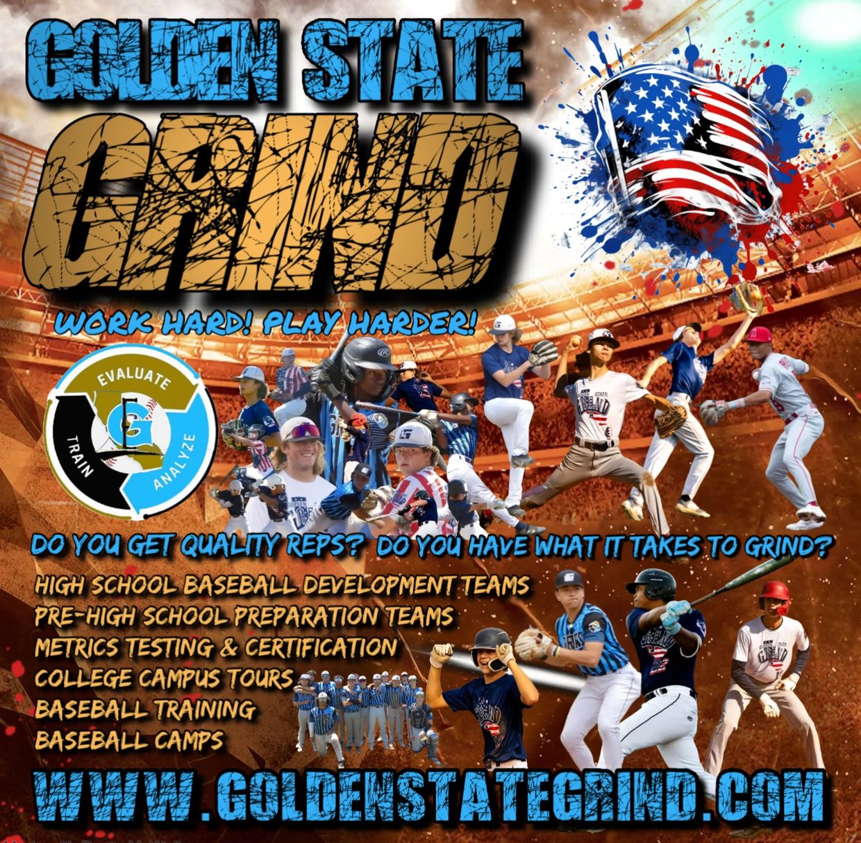 GOLDEN STATE GRIND - Baseball Camps Near Me, Youth Baseball Camps, Baseball Tryouts