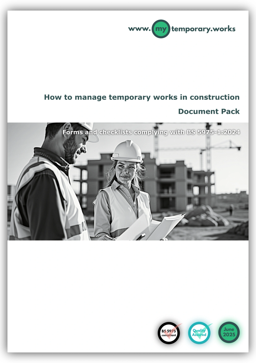 How to manage temporary works in construction Document Pack