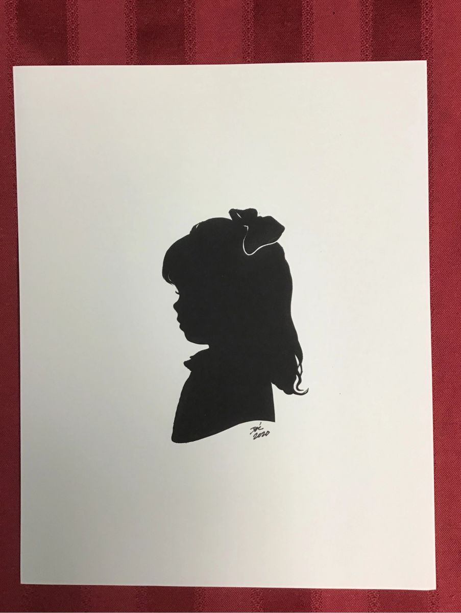 A. Original Silhouette on cardstock