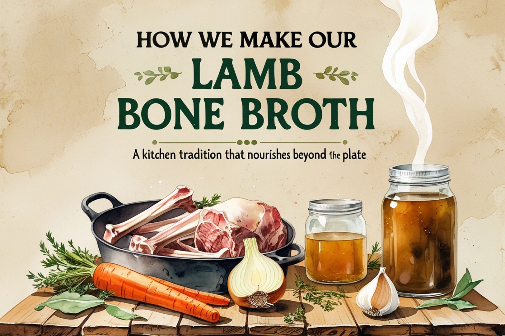 How We Make Our Lamb Bone Broth