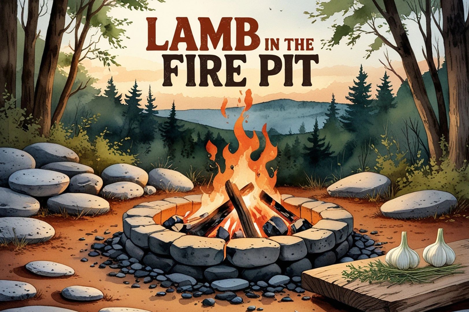 Lamb in the Fire Pit: Primitive Cooking Techniques