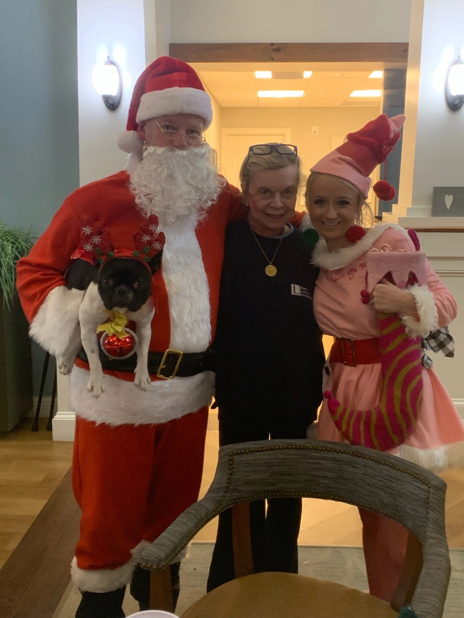 Santa Receives Blessing