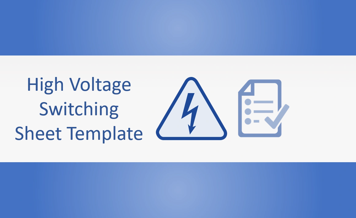 Free High Voltage Switching Sheet Template