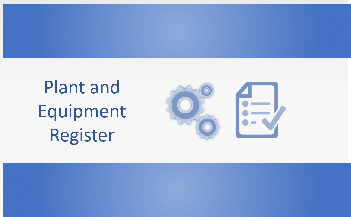 Free Plant and Equipment Register