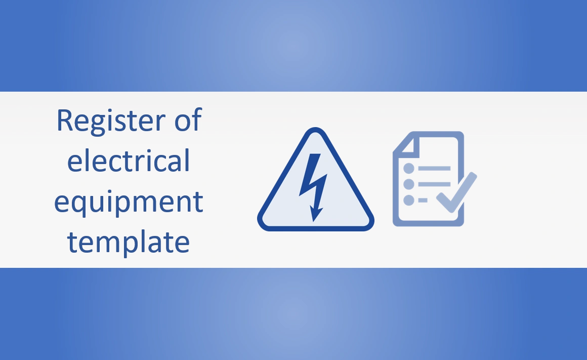 Free Electrical Equipment Register Template