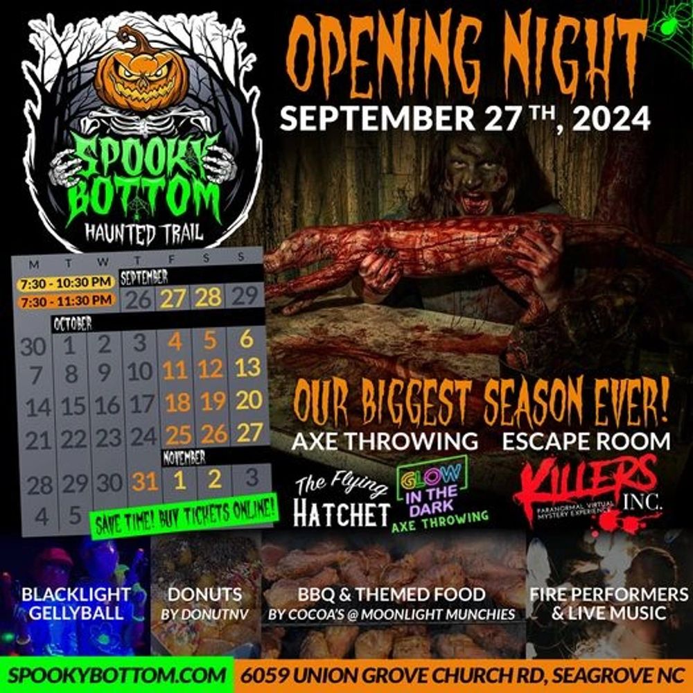 Spooky Bottom Haunted Trail - Haunted Attraction, North Carolina