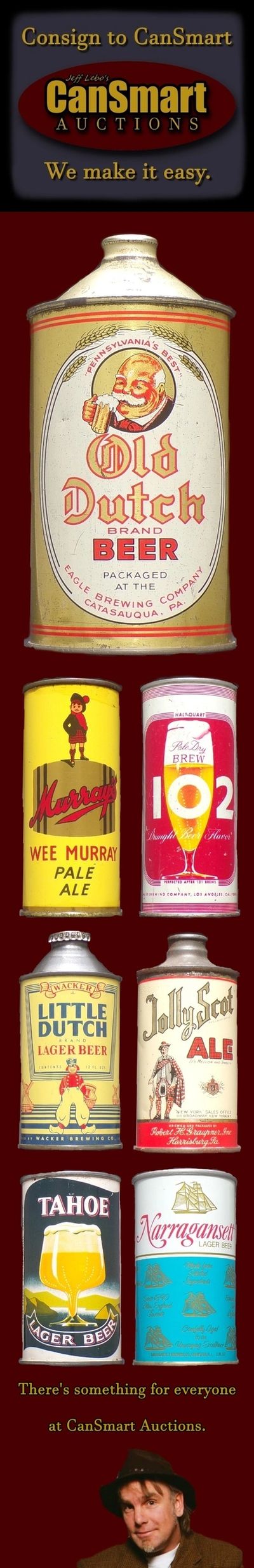 CanSmart Beer Cans & Breweriana - Beer Can Collecting, Jeff Lebo ...