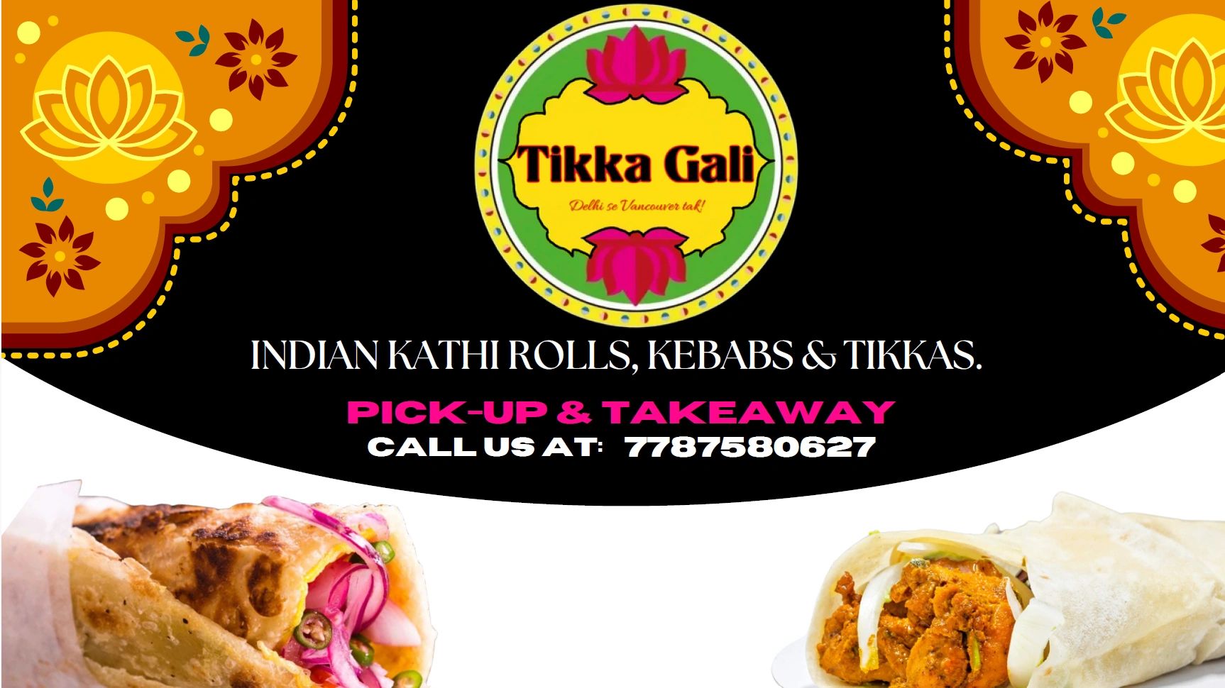 Indian Kathi rolls and kebabs in Vancouver