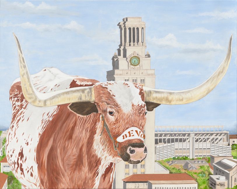 Bevo Art for Sale | R Walton Sporting Art