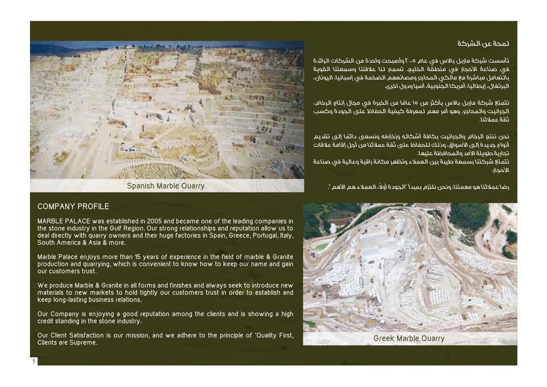 Marble Palace - Marble and Granite, Contact Us