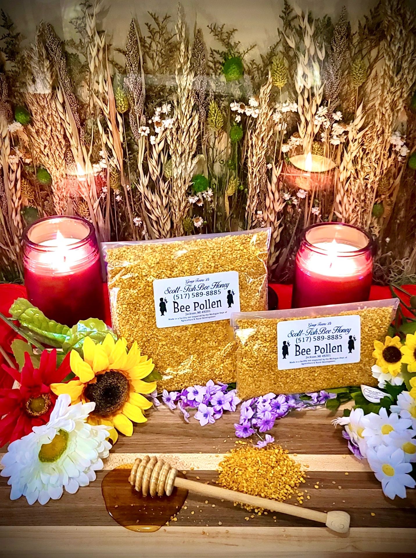 Scott-Tish Bee Honey - Raw Local Honey, Bee Pollen