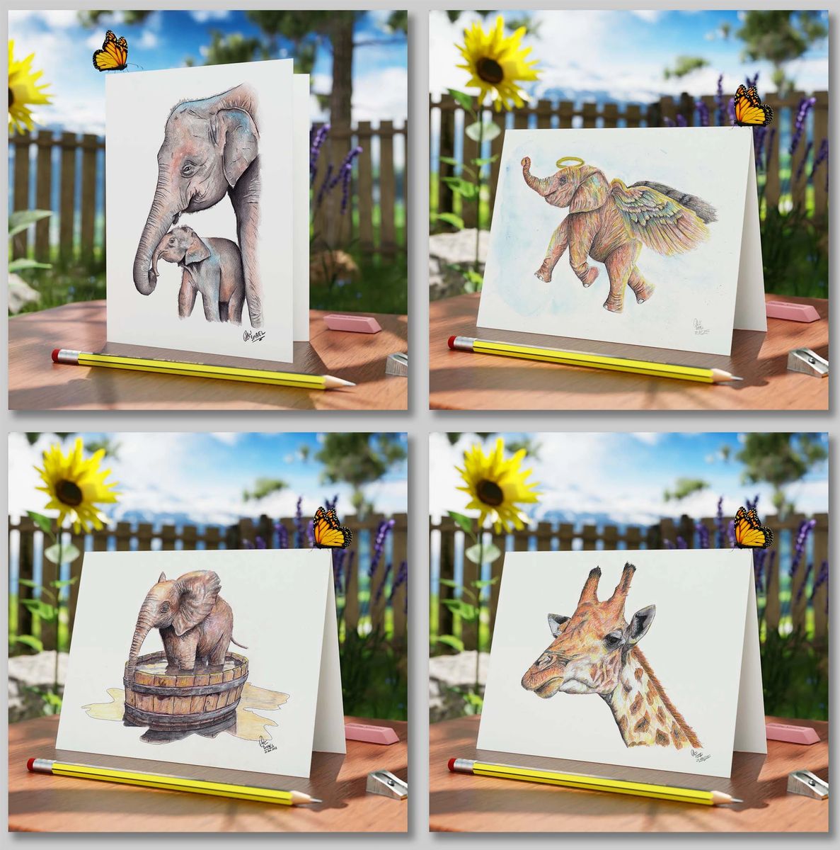 Note Cards/Greeting Cards - Pack of 25 of My Best Artworks