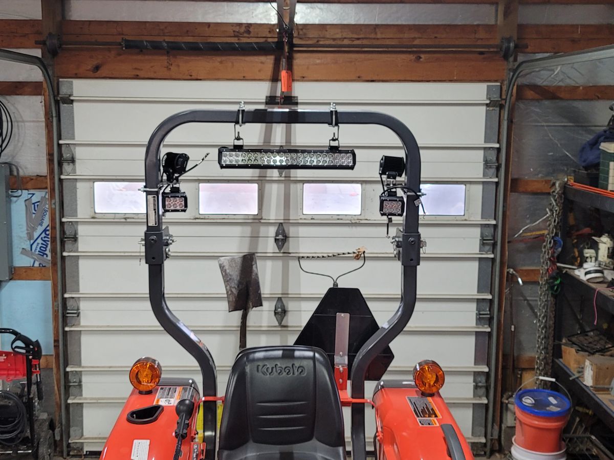 ROPS lightbar brackets.