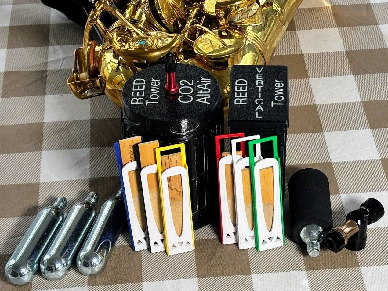 REEDTower Reed Preservation System. The Best Way To Store Your Reeds.