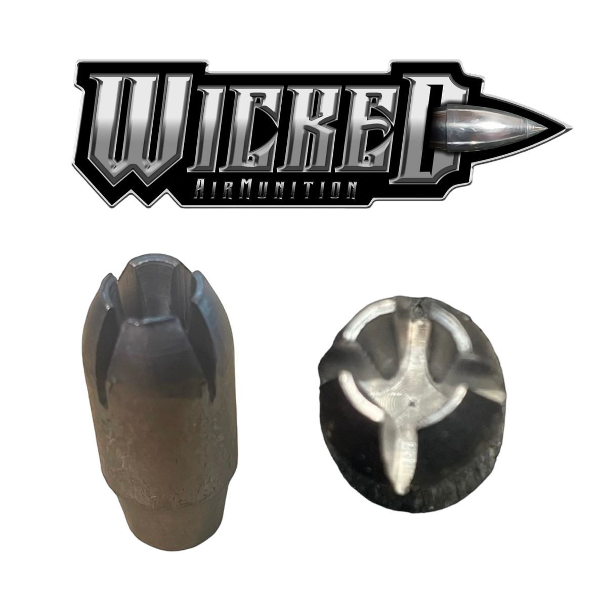 WICKED Air-Munition Razorbacks 350g .457 caliber fracturing lead rounds